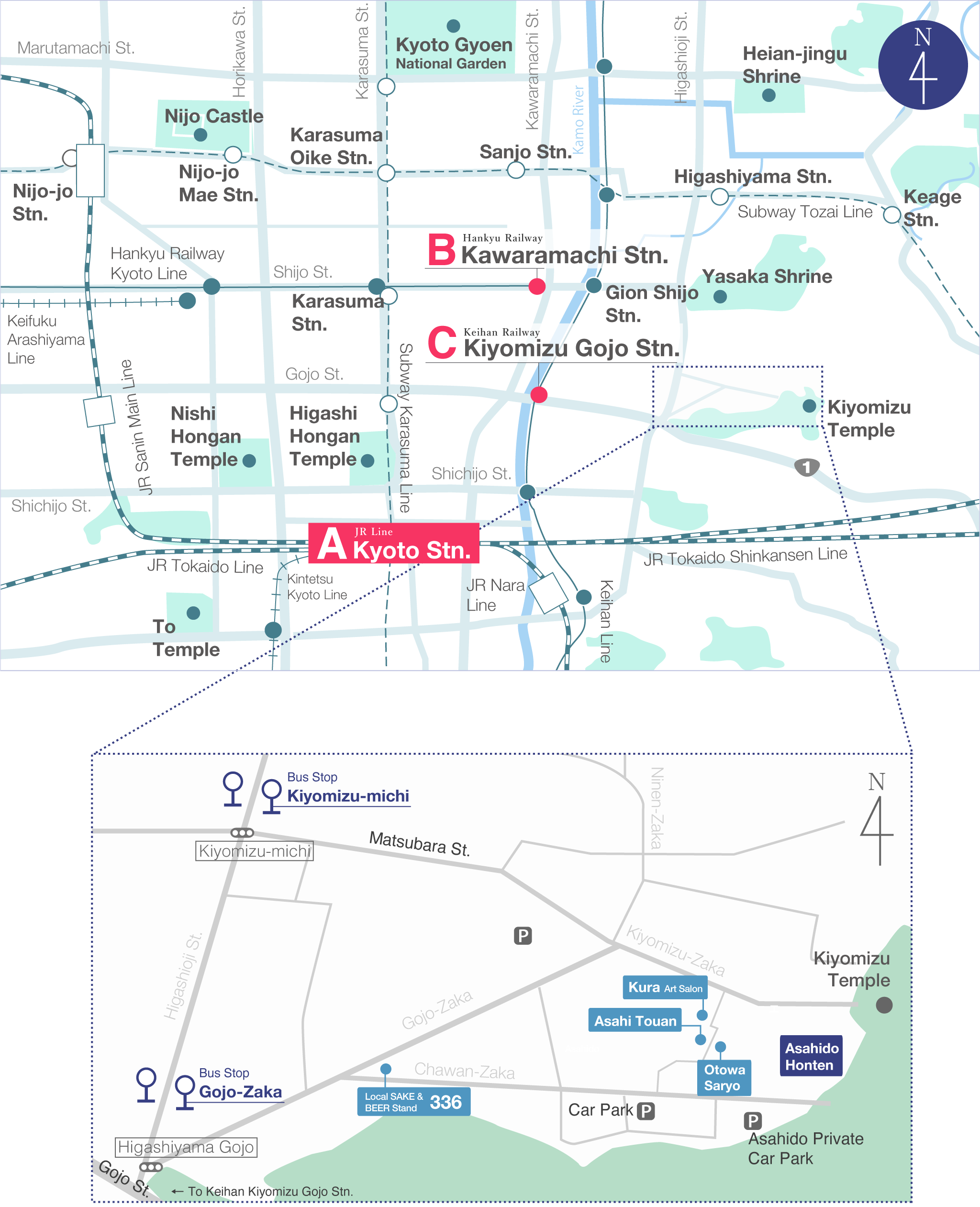 Access | Kyo Ware / Kiyomizu Ware Asahido